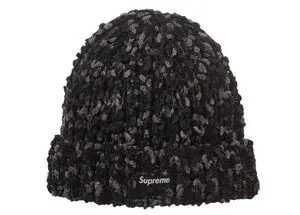 Supreme Chenille Beanie - Black