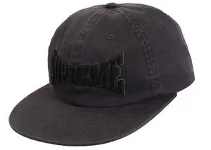 Supreme Chenille Logo 6-panel Cap - Black