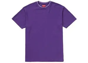 Supreme Stripe Rib Waffle Top - Purple