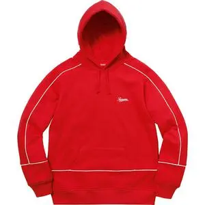 Supreme Piping Hooded Sweatshirt - Red