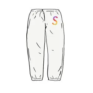 Supreme Swarovski Logo Sweatpant - White