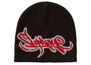 Supreme Tag Logo Beanie - Black