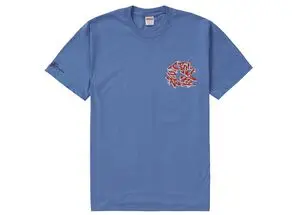 Supreme Support Unit Tee Shirt Dusty Light Royal
