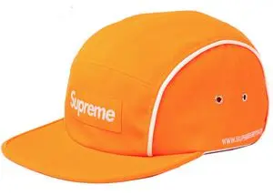 Supreme Piping Camp Cap - Neon Orange