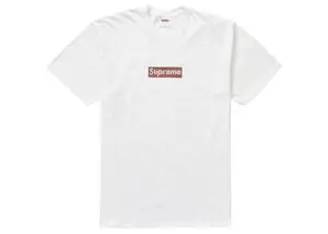 Supreme Swarovski Box Logo Tee Shirt - White
