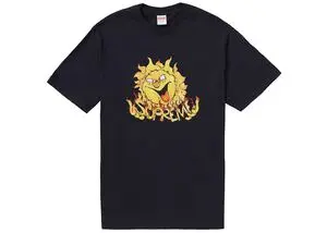 Supreme Sun Tee Shirt - Navy Blue