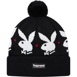 Supreme Playboy Jacquard Beanie - Black