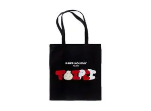 KAWS Holiday Limited Taipei Tote Bag - Black/red