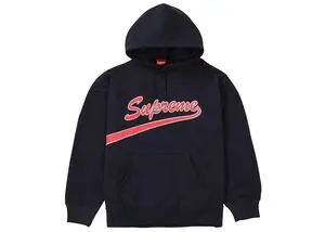 Supreme Hooded Sweatshirt - Navy Blue