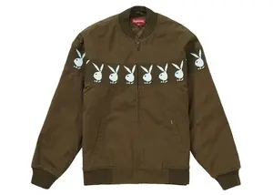 Supreme Playboy Crew Jacket - Brown