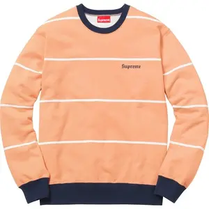 Supreme Striped Crewneck Sweatshirt