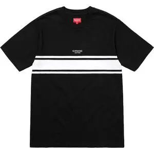 Supreme Stripe Tee Shirt - Black