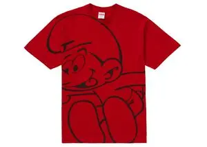 Supreme Smurfs Tee Shirt - Red
