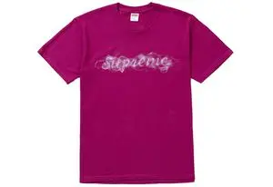 Supreme Smoke Tee Shirt - Magenta