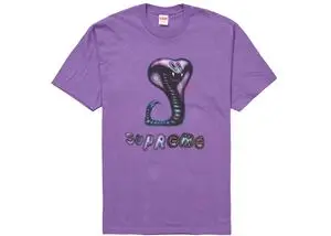 Supreme Snake Tee Shirt - Purple