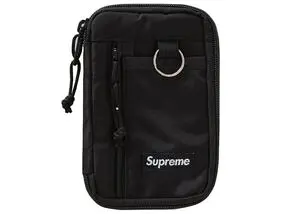 Supreme Small Zip Pouch - Black