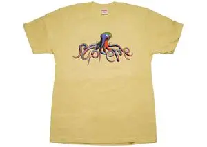 Supreme Tentacles Tee Shirt - Pale Yellow