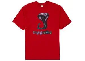 Supreme Snake Tee Shirt - Red