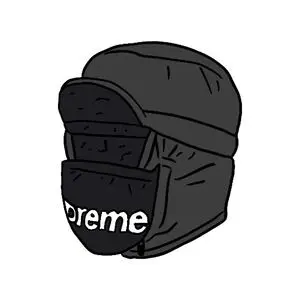 Supreme Tech Trooper Hat With Packable Facemask - Black