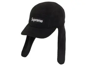 Supreme Polartec Earflap Camp Cap - Black