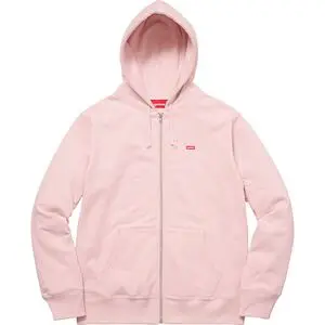 Supreme Small Box Zip Up Sweatshirt - Pale Pink
