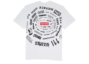 Supreme Spiral Tee Shirt - White