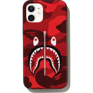 A BATHING APE Camo Shark Iphone 12 Mini Case - Red