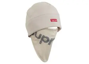 Supreme Polartec Facemask Beanie - Stone