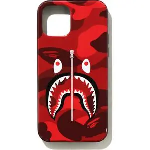 A BATHING APE Camo Shark Iphone 12/12 Pro Case - Red