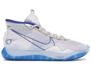 Nike Kd Warriors Home Sneakers - White/metallic Goldone-colorgame Royalone-coloramarillo