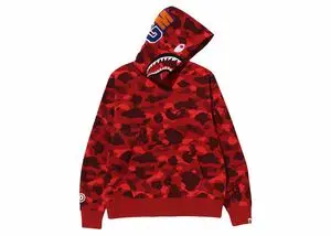 A BATHING APE Camo Shark Pullover Hoodie