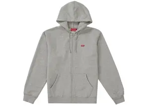 Supreme Small Box Zip Up Sweatshirt - Heather Grey