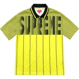 Supreme Soccer Polo Shirt - Lime Green