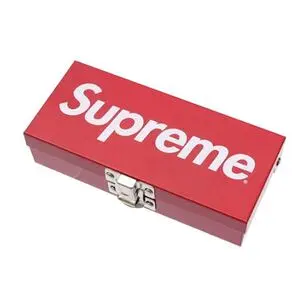 Supreme Small Metal Storage Box - Red