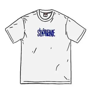 Supreme Splatter Short Sleeve Top - White