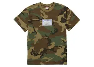 Supreme Social Tee Shirt - Woodland Camo