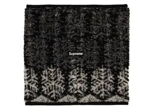 Supreme Snowflake Neck Gaiter - Black