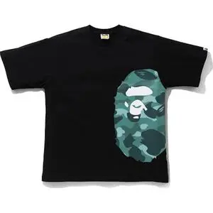 BAPE Camo Side Big Ape Head Relaxed Tee Shirt - Black/green