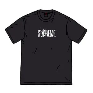 Supreme Splatter Short Sleeve Top - Black