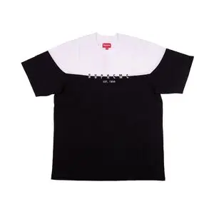 Supreme Split Logo Short Sleeve Top - Black