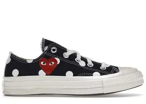 CONVERSE Chuck Taylor All Star '70 Ox Comme Des Garcons Play Polka Dot Sneakers - Black/white/red