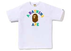 BAPE Colors College Tee Shirt - White