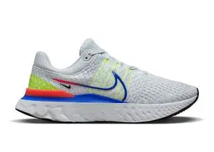 Nike React Infinity Run Flyknit 3 Sneakers - Pure Platinum/racer Blue