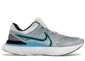Nike React Infinity Run Flyknit 3 - White/blue Orbit/chlorin Blue