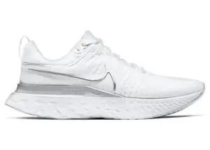 Nike React Infinity Run Flyknit 2 - White/pure Platinum/metallic Silver