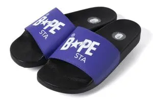A BATHING APE Sta Slide - Black/purple