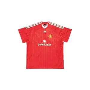 Balenciaga X Adidas Soccer T-shirt Oversized - Red
