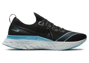 Nike React Infinity Run Flyknit Fast City Sneakers - Black/blue Fury/pure Platinum