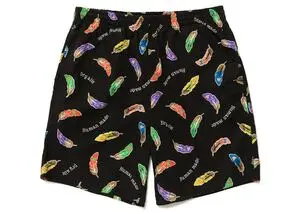 HUMAN MADE Feather Print Shorts - Black
