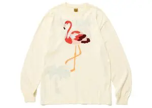 HUMAN MADE Flamingo Knit Sweater - White